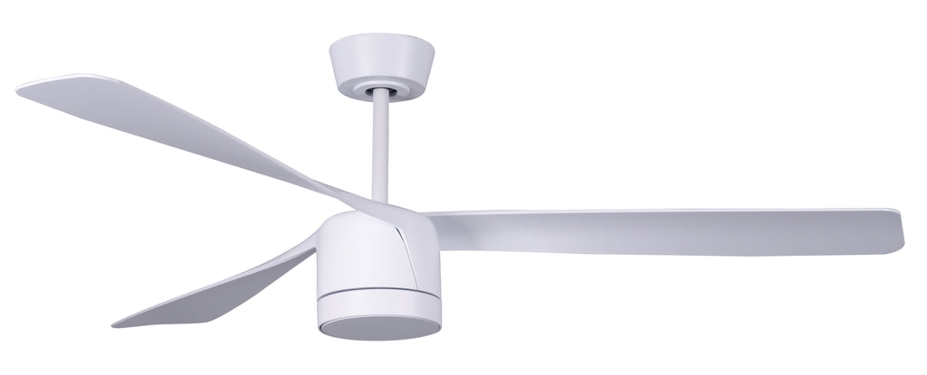 Peregrine 56" Indoor/Outdoor DC Fan w/LED Light White w/White Blades ...